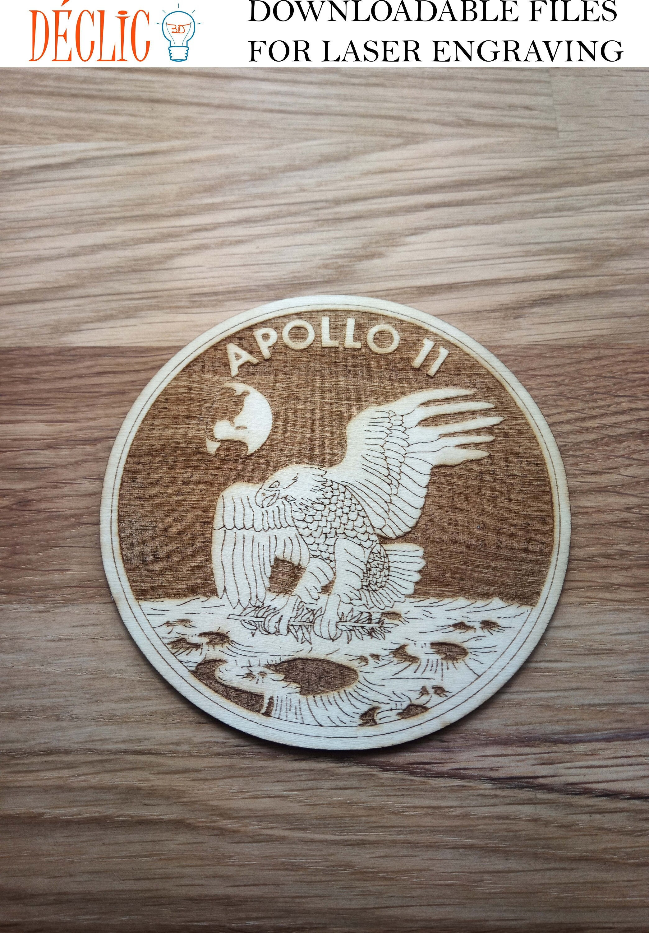 STL File for 3D Printing - Apollo 11 Crest - Etsy