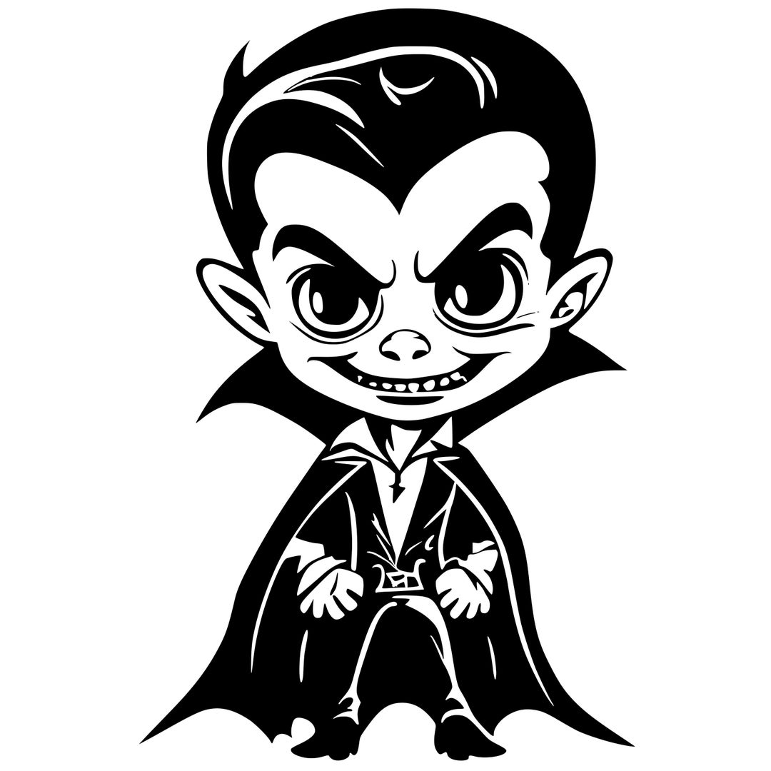 5 SVG Files Vampires Silhouettes PACK 1 - Etsy