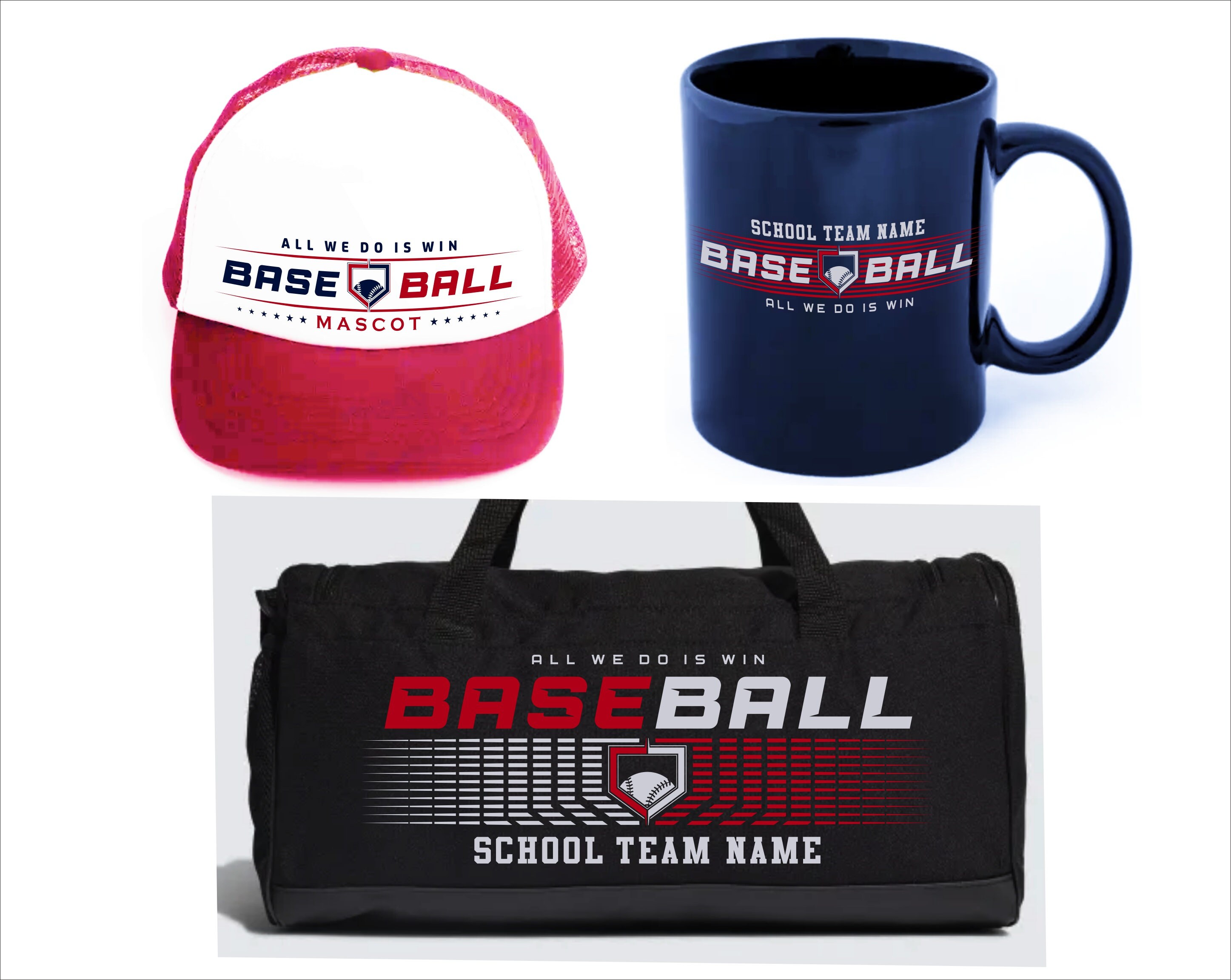 Baseball Team Design SVG Bundle. School Spirit Shirts Sport - Etsy