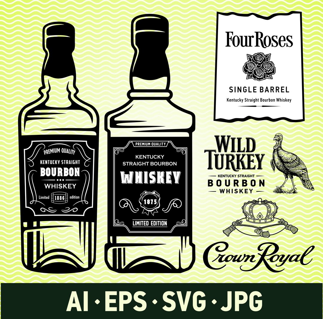 American Canadian Drink Bourbon Whiskey Bottles and Custom, Famous ...