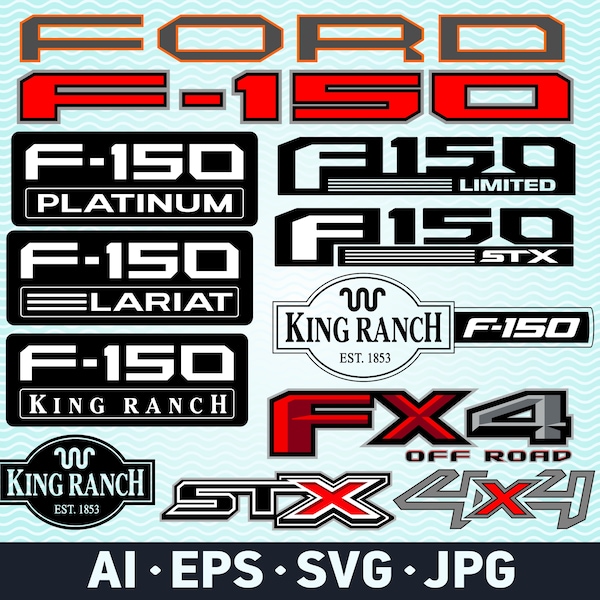 Ford F 150 4x4 Stickers - Etsy