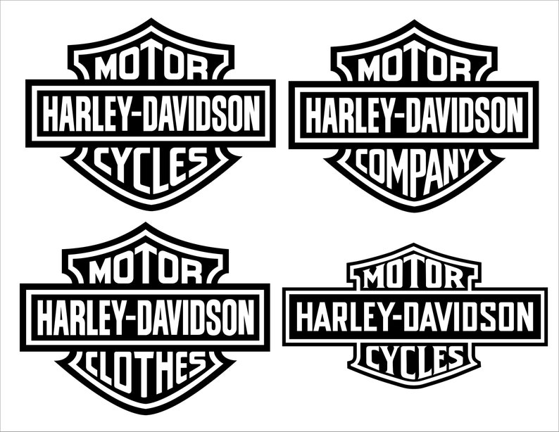Harley Davidson Motorcycle Badges SVG Bundle. Moto Vector - Etsy UK