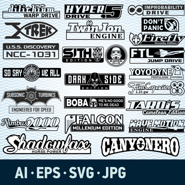 Sci Fi Emblem Svg - Etsy