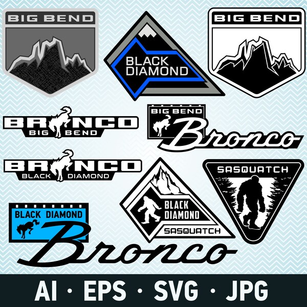 Ford Bronco Big Bend Badges - Etsy