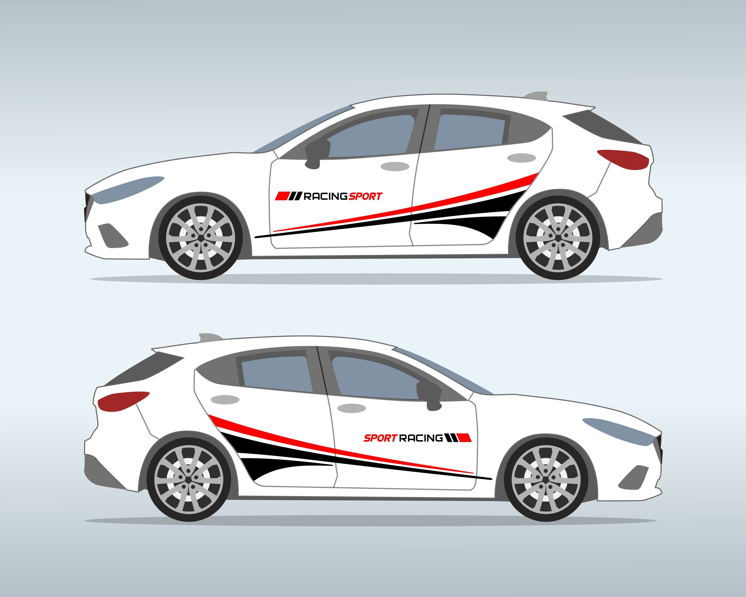 Car Side Door Sticker Stripe SVG Bundle. Suitable for Printing - Etsy ...