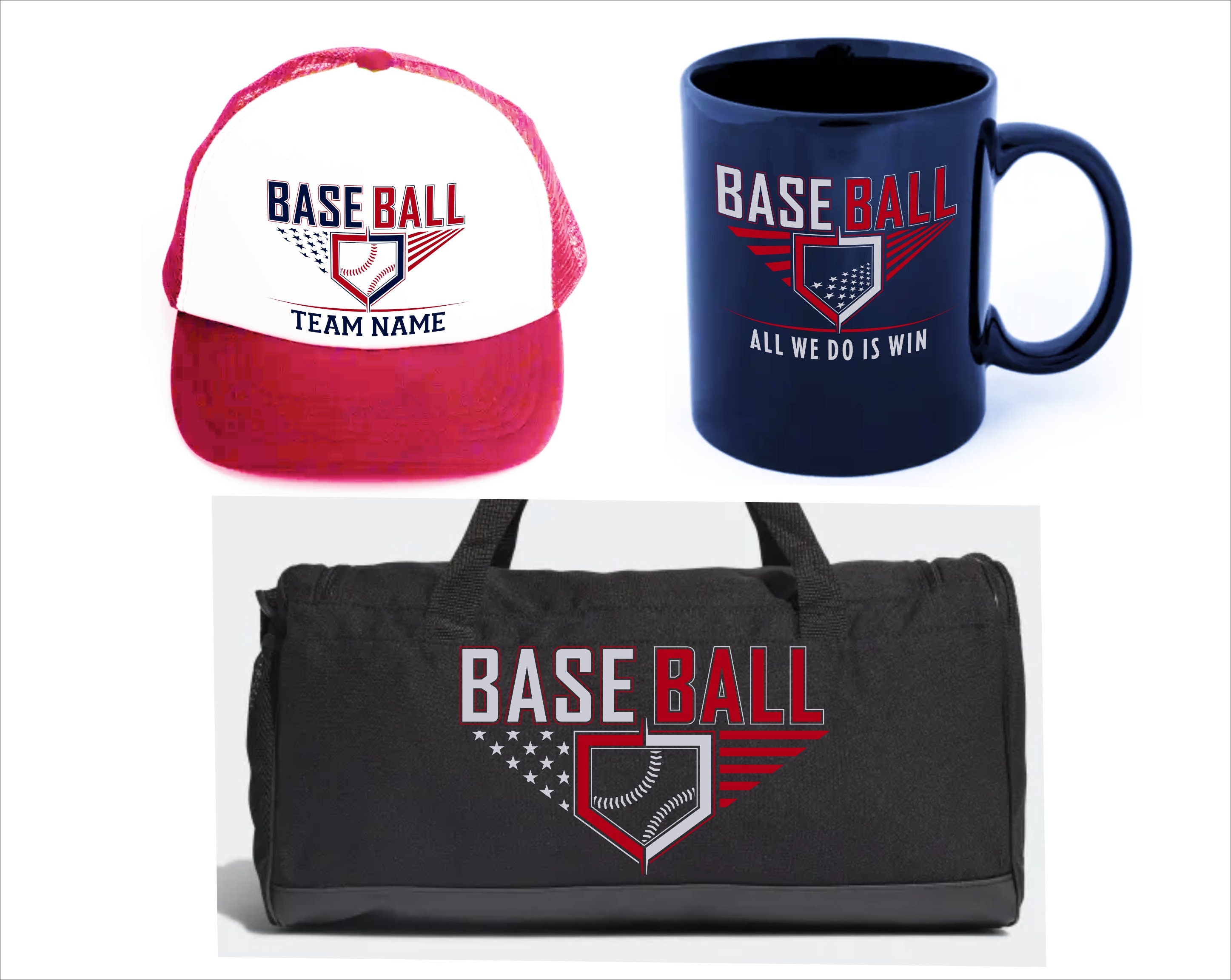 Baseball Team Design SVG Bundle. School Spirit Shirts Sport - Etsy