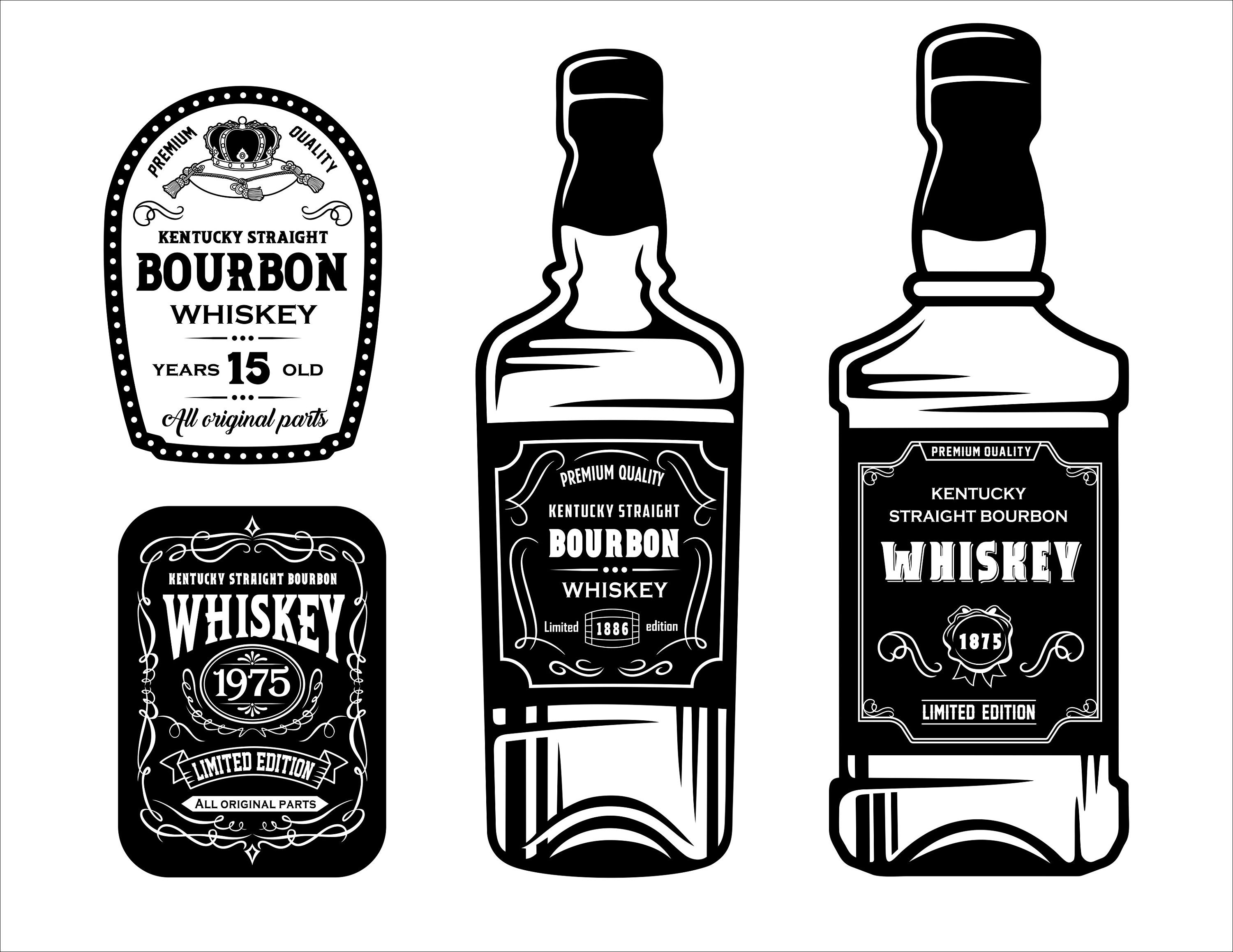 American Canadian Drink Bourbon Whiskey Bottles and Custom, Famous ...