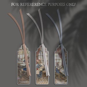 8 Children's Bookmark Designs, Printable Bookmark, Digital Bookmark ...