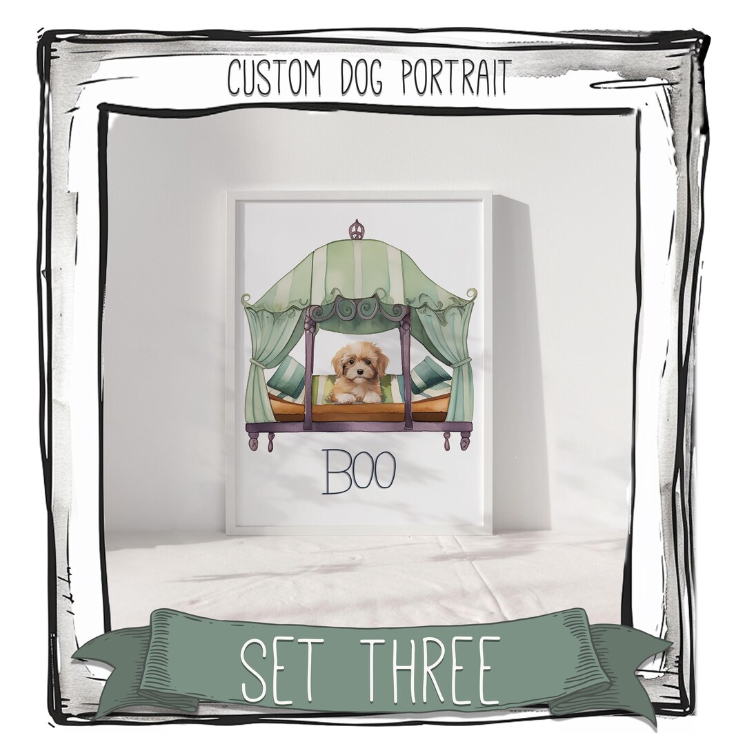 Custom Watercolour Pet Portraits, Digital Dog Portraits, Personalised ...