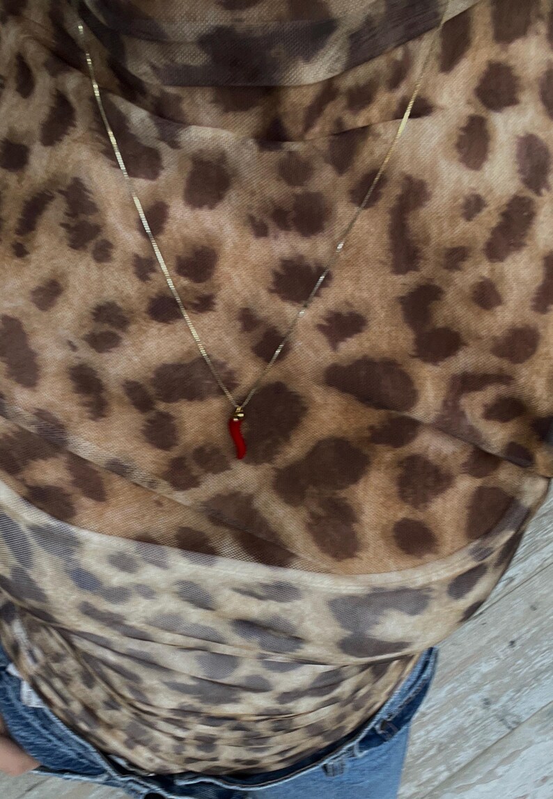 Gold-plated Red Cornicello Necklace – Italian Cornicello Lucky Charm ...