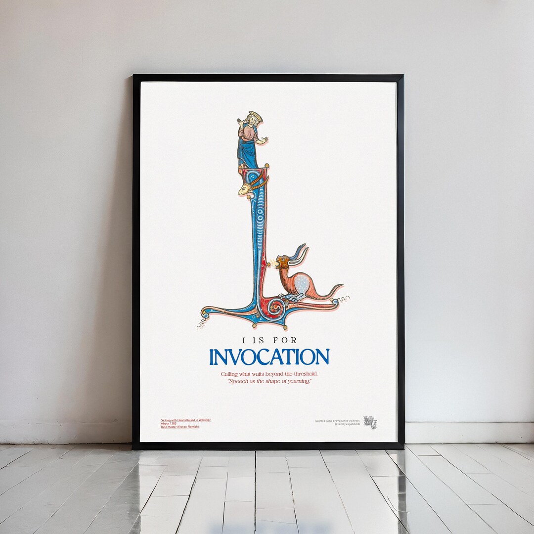 I is for Invocation | Illuminated Medieval Manuscript | Bibliophile ...