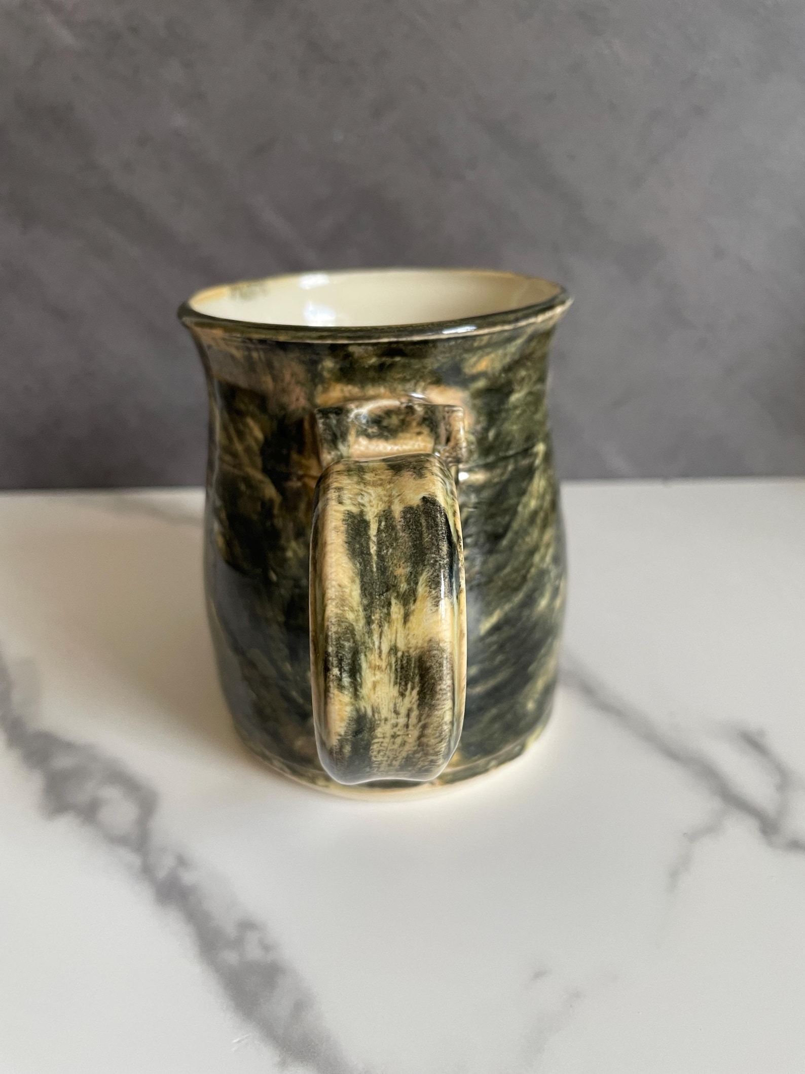 Handmade Brindle Dog Mug – Sculpted & Hand-painted Ceramic - Etsy