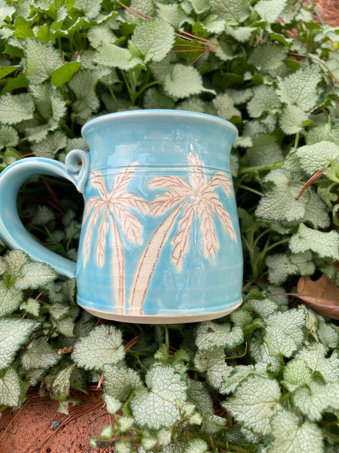 Handmade Tropical Palm Tree Mug - Etsy