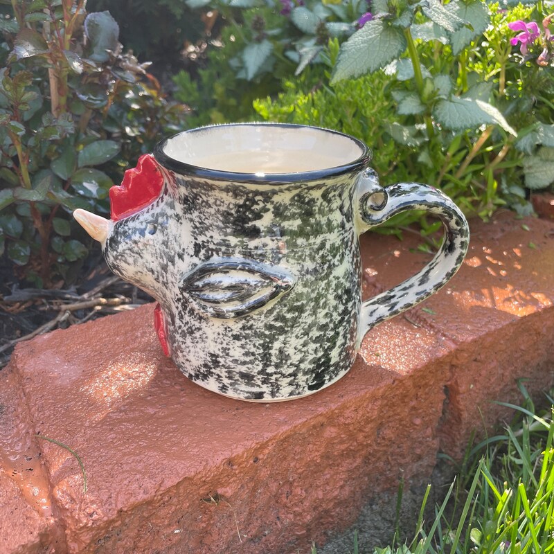 Pottery Chicken - Etsy