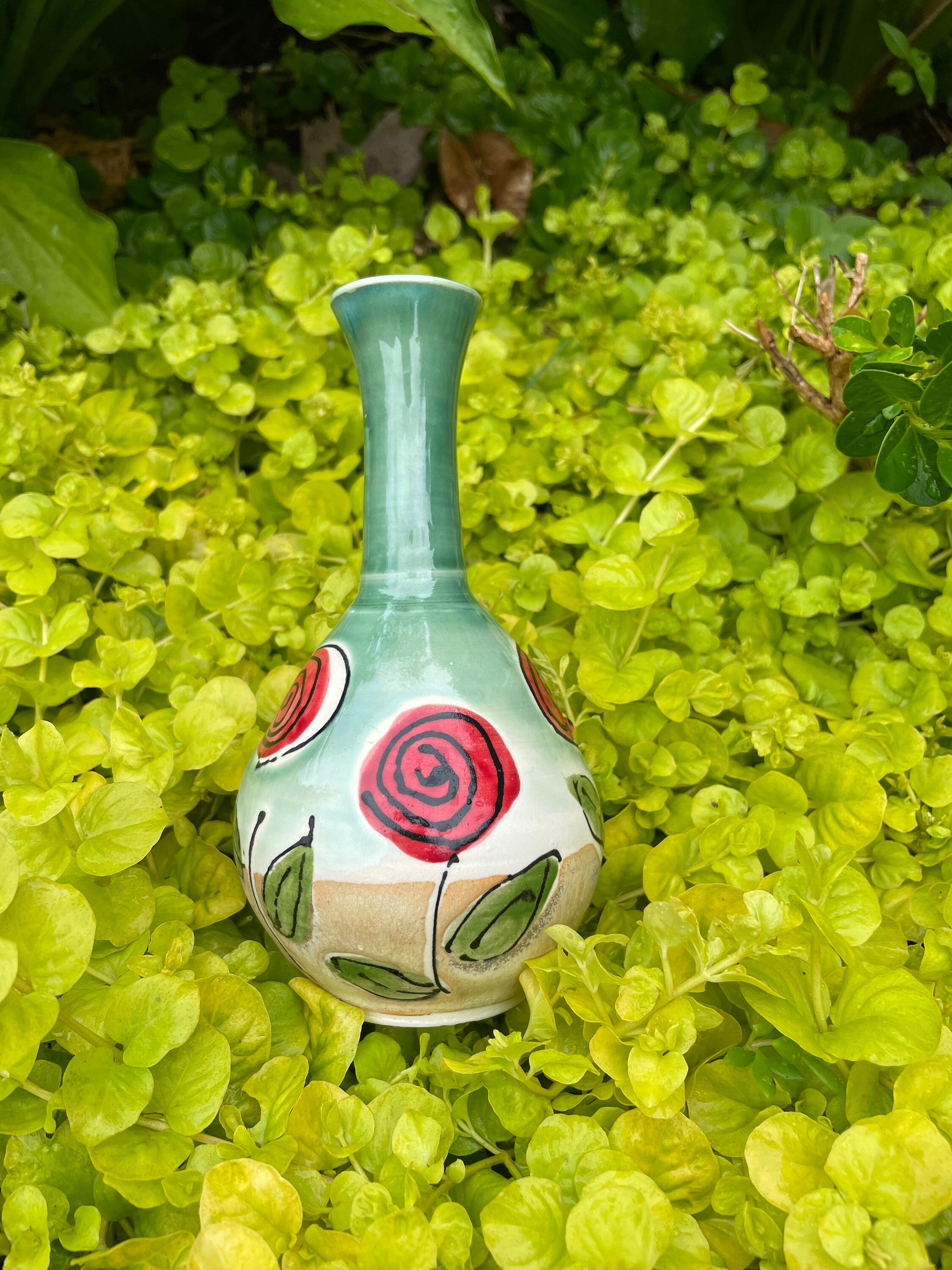 Handmade Red Rose Bud Vase Small - Etsy