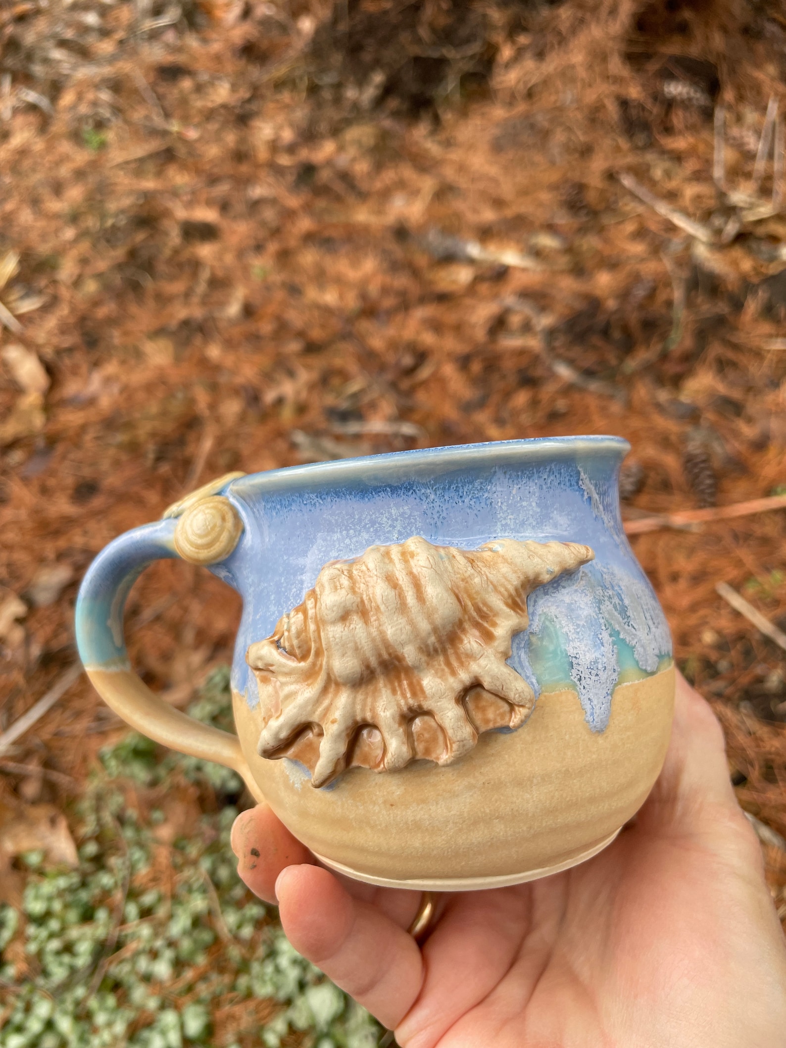 Handmade Conch Shell Coffee Mug - Etsy