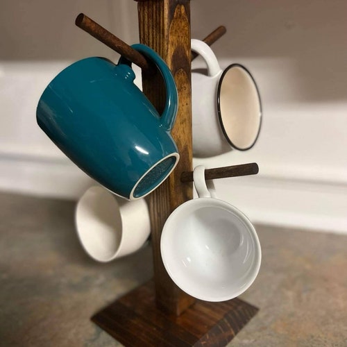 Rustic Mug Stand Coffee Mug Tree - Etsy