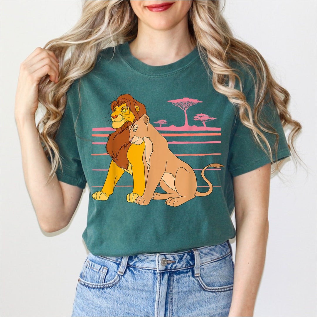 Disney the Lion King Simba and Nala Love Shirt, Retro Family Matching ...