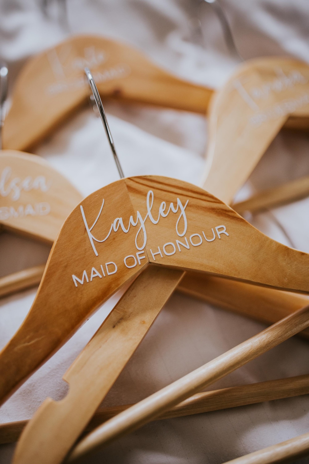 Personalized Wooden Bridal Party Hanger: Wedding Day Keepsake - Etsy