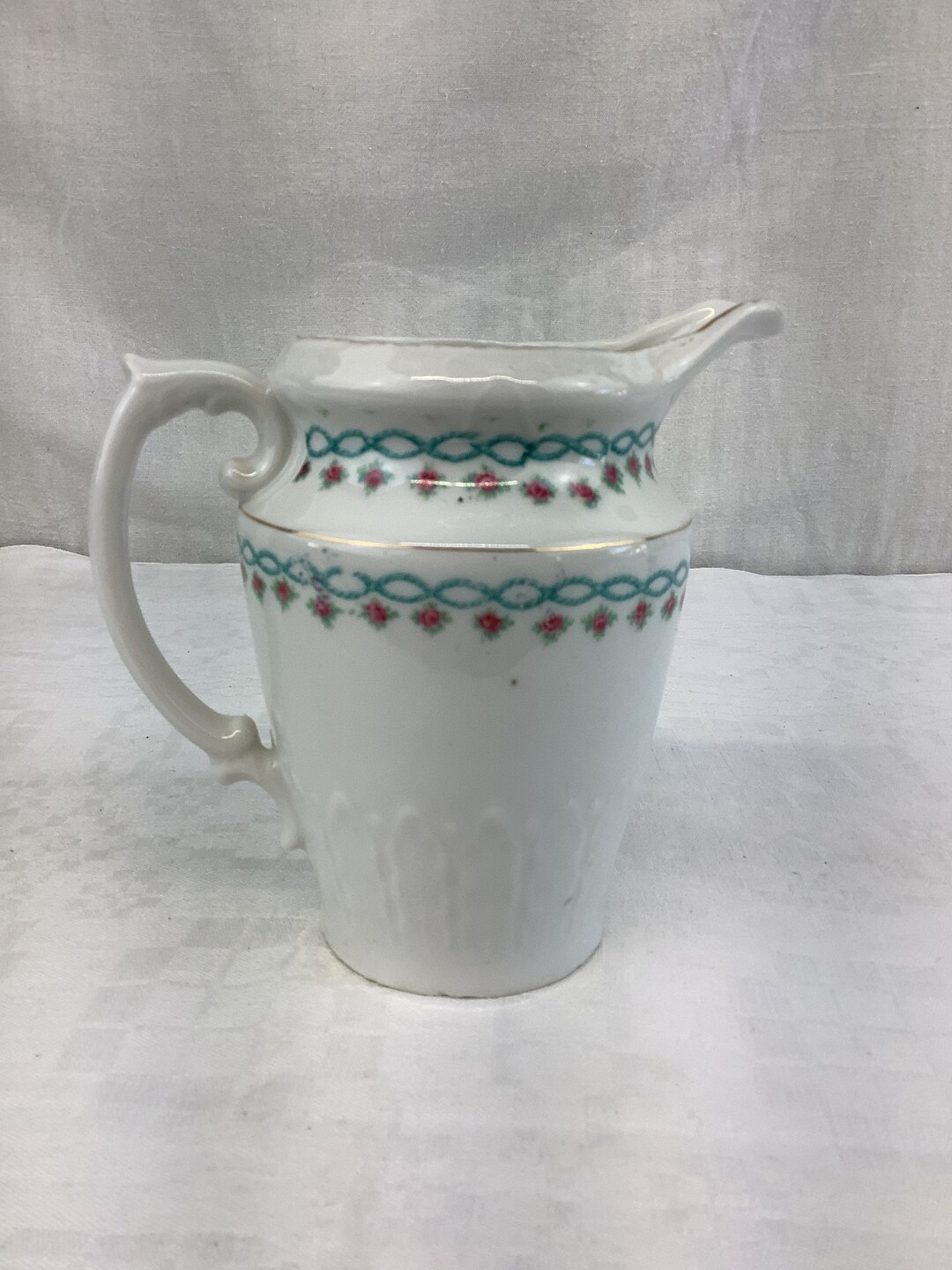 Antique Porcelain Cream Pitcher - Etsy
