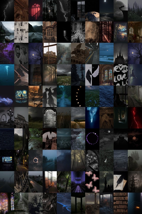 100 PCS Darkest Time COLLAGE KIT Darkest Wall Collage Kit - Etsy