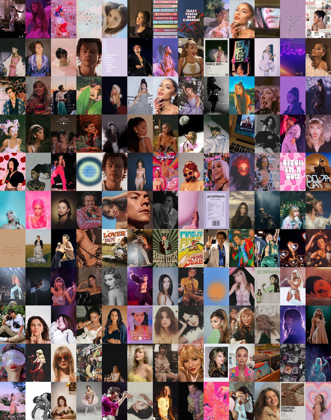 140 PCS Celebrities Photo Wall Collage Kit Celebritiesroom Decor ...