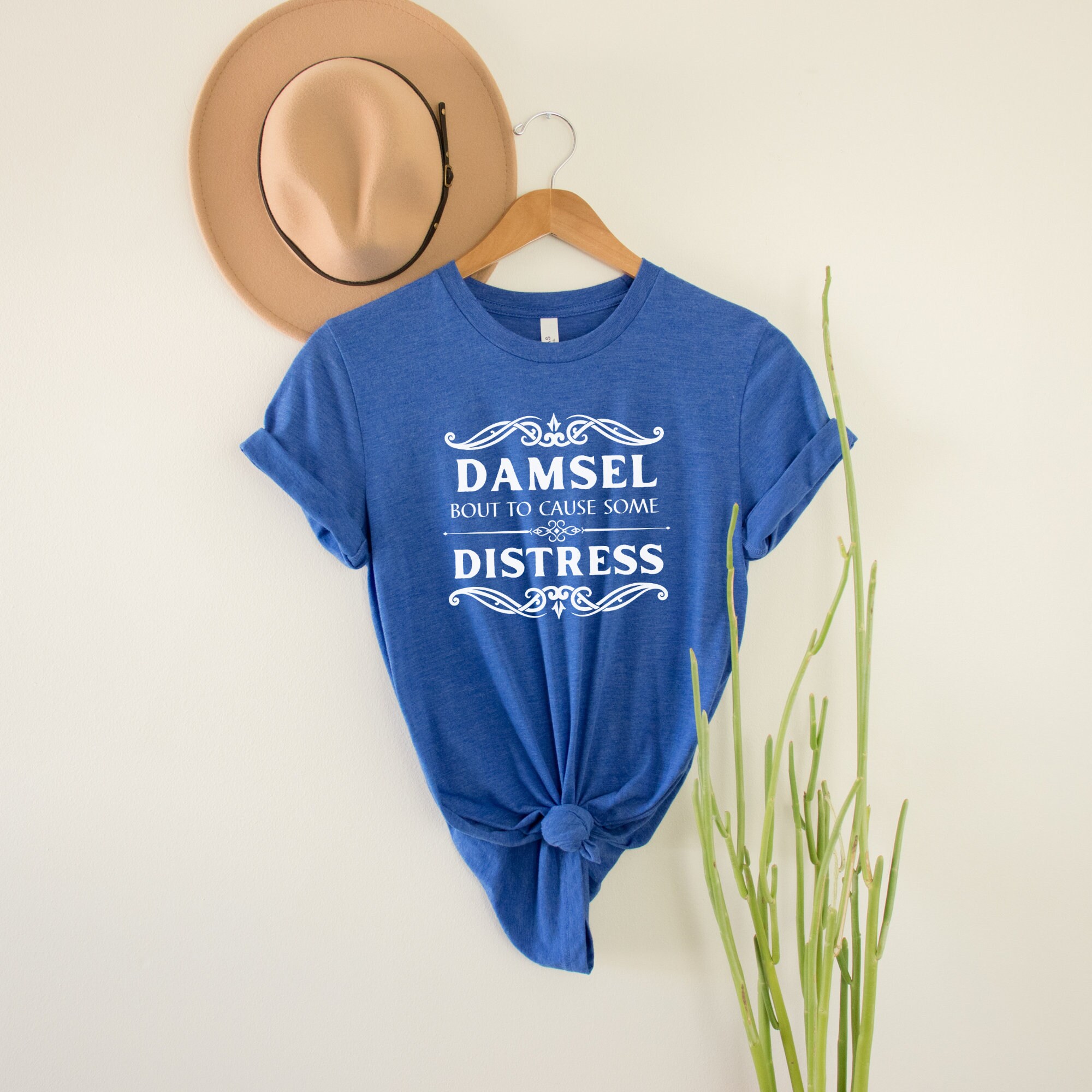 Damsel Bout to Cause Some Distress T-shirt Dungeons and - Etsy