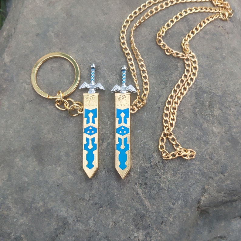 Zelda Master Sword Necklace Keychain With Removable Sword - Etsy