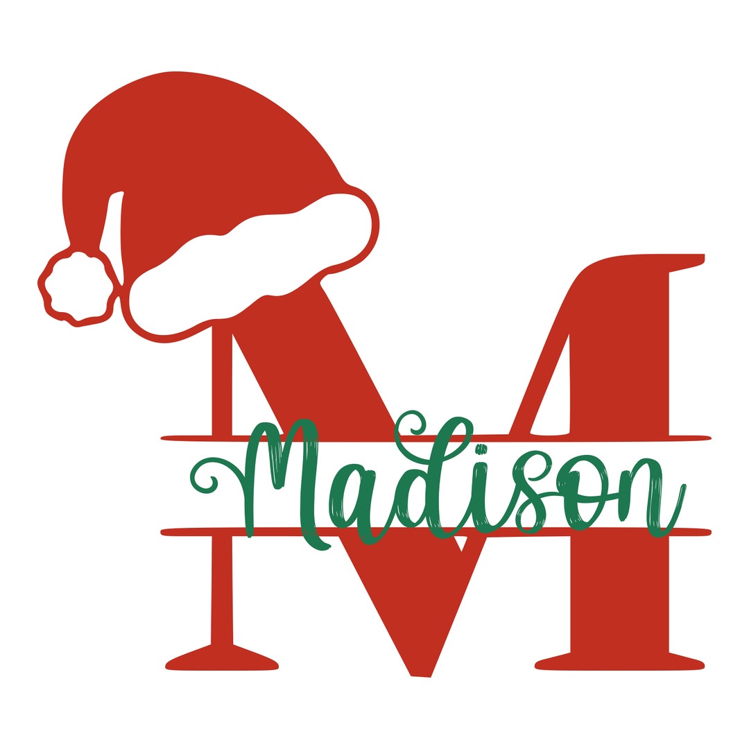 Christmas Monogram SVG PNG, Christmas Split Svg Png, Christmas Split ...