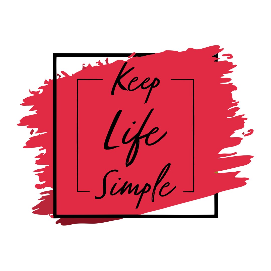 Keep Life Simple PNG, Inspirational Png, Positive Quote Png Mental ...