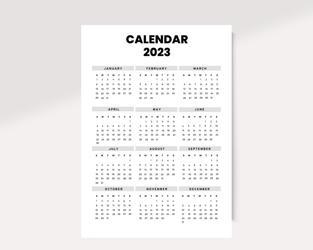 2023 afdrukbare kalender kalendersjabloon afdrukbaar - Etsy Nederland 2023 afdrukbare kalender kalendersjabloon afdrukbaar - Etsy Nederland