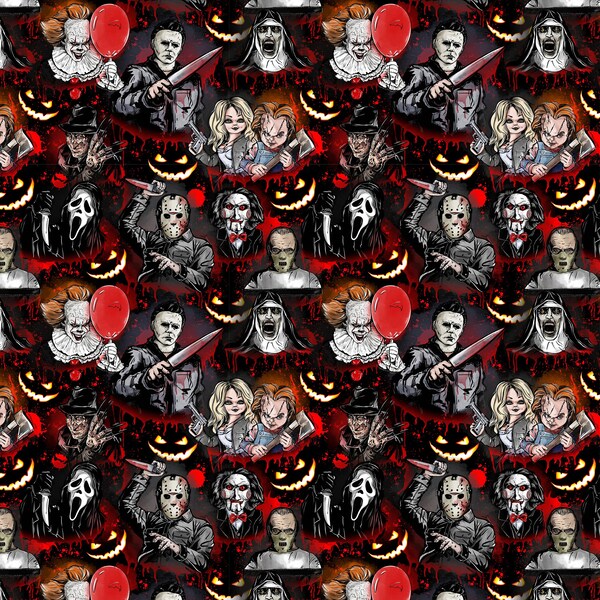 Horror Halloween Wrapping Paper - Etsy