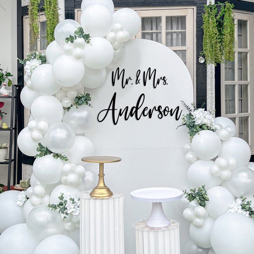 Custom Backdrop Sign, Happy Birthday Decal, Sign for Balloon Arch ...