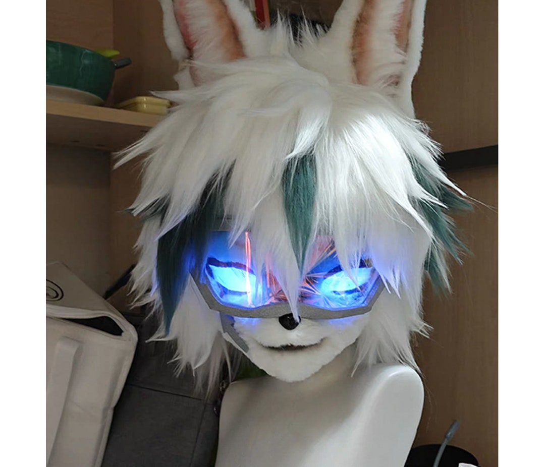 Fursuit Head, Ski Wolf Furry Pre-made Fur Head, Furry Cosplay,fantasy ...