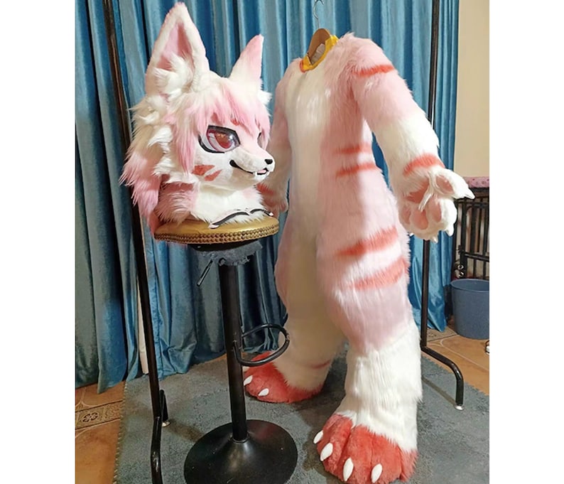Fursuit Head Full Body, Furrynew Pre-made Fur Head, Furry Cosplay, Full ...