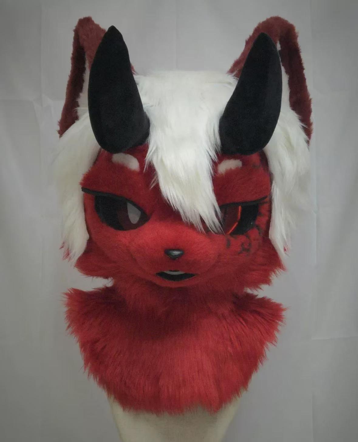 Fursuit Head Head,claw and Tail, Furry Cosplay,fantasy Creatures, Devil ...