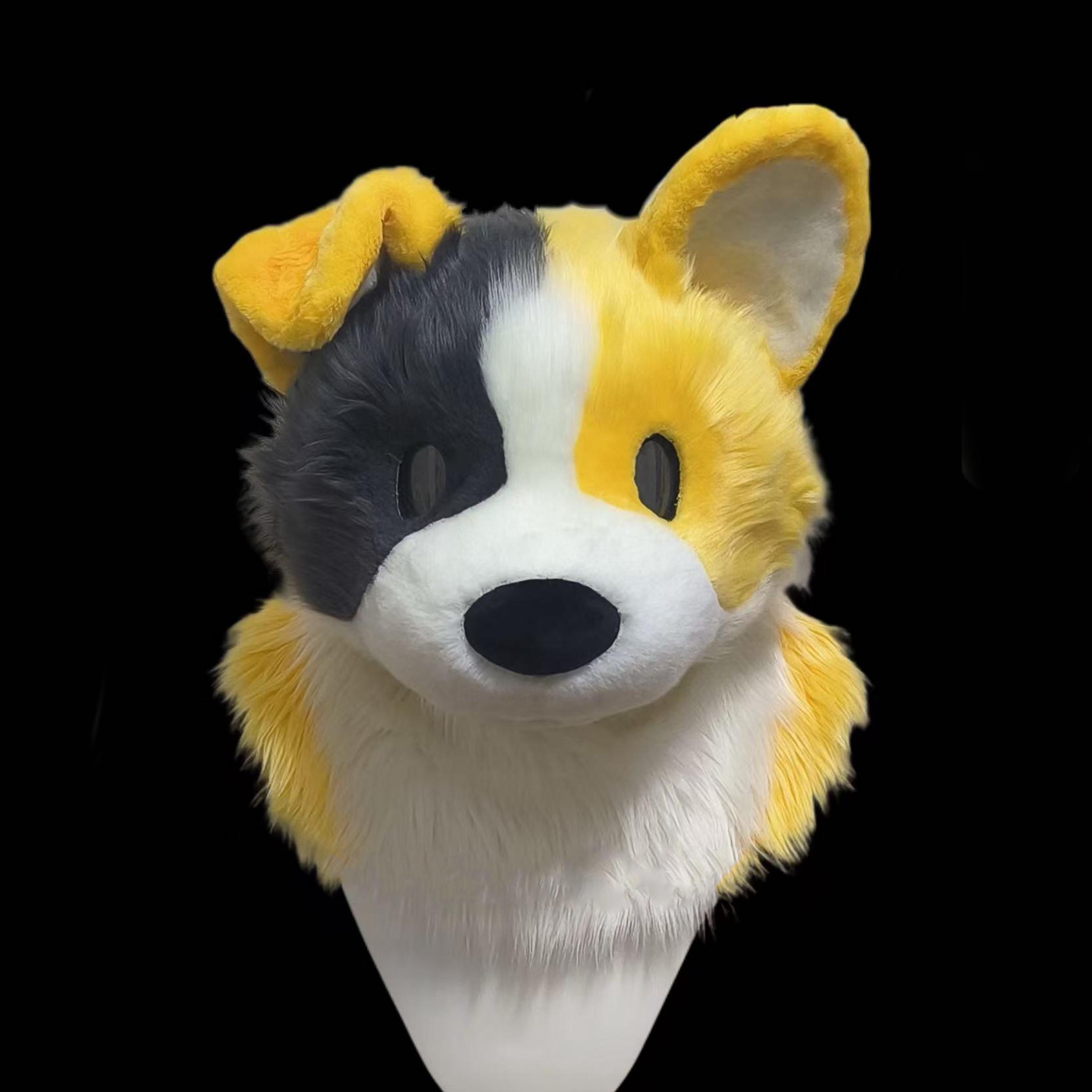 Fursuit Head-head, Tail and Claw, Furry Pre-made Fur Head, Furry ...