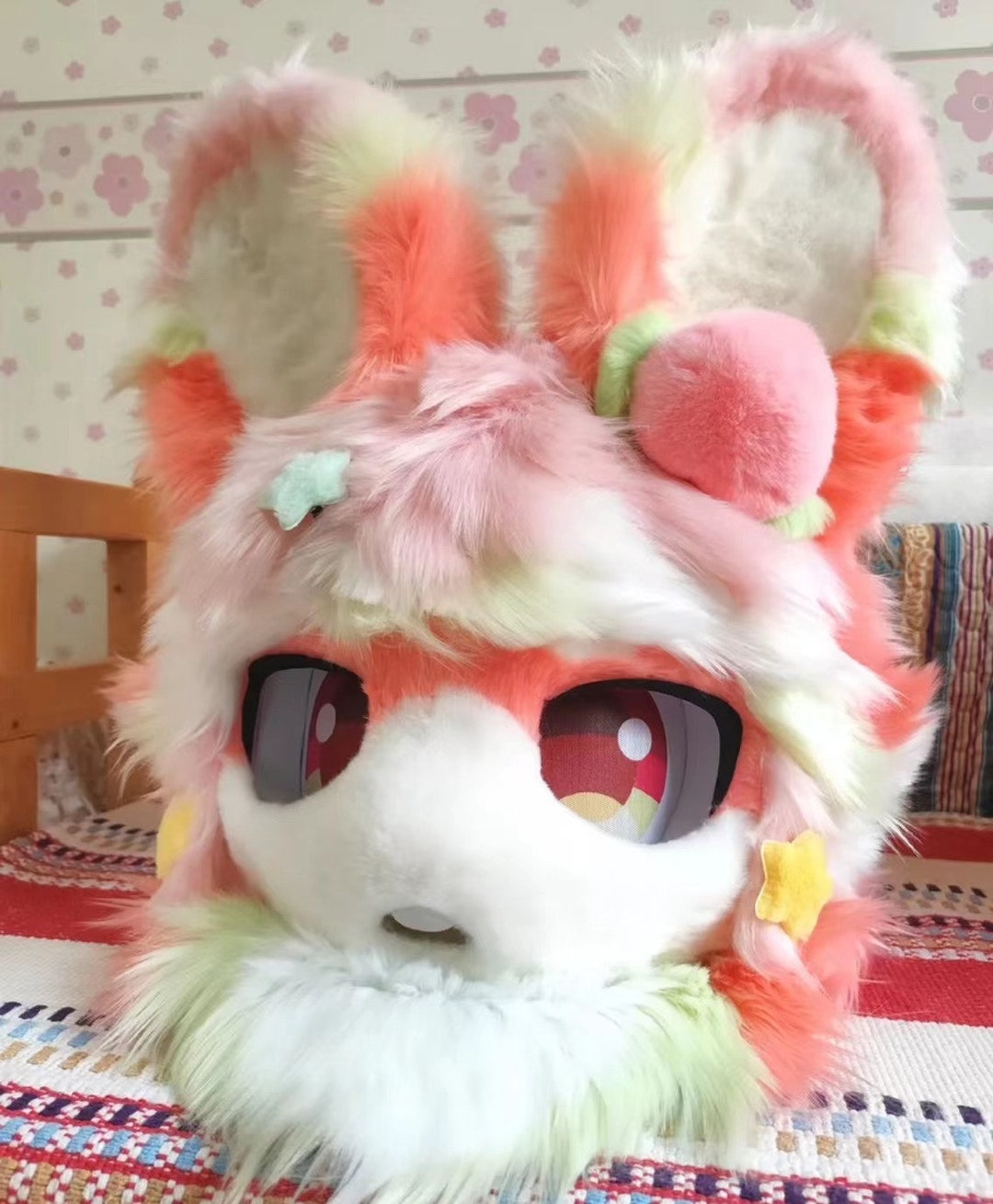 Fursuit Head Head Only, Furry Cosplay,kemono Furry Head,fantasy ...