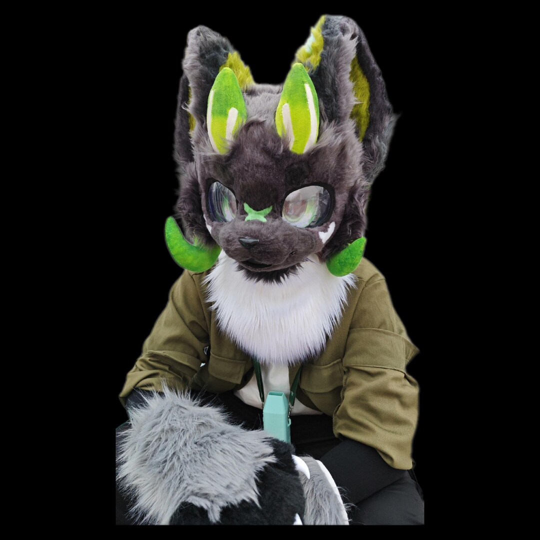 Kemono Fursuit Head, Furry Pre-made Fur Head + Tail + Foot, Furry ...