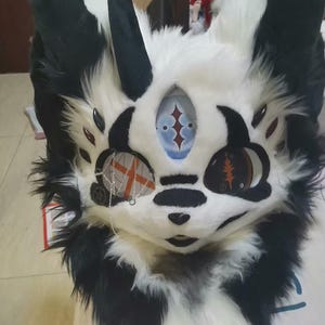 Fursuit Head - Head Only, Furry Head, Furry Cosplay, "devil Dog ...