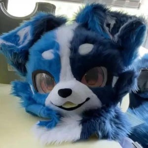 Fursuit Head Head Only,furry Cosplay,fantasy Creatures, Dog Fursuit ...