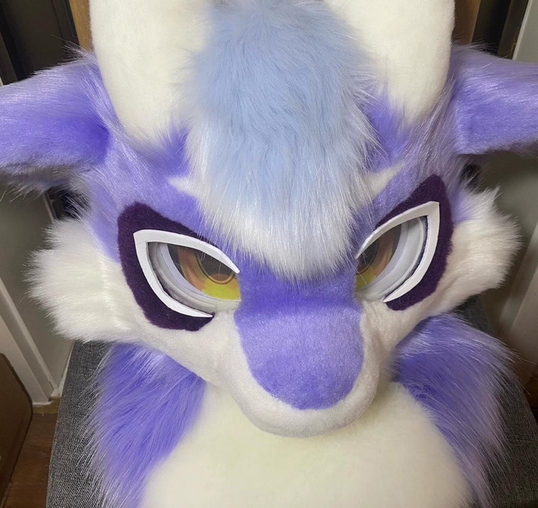 Fursuit Head, Furry Pre-made Fur Head + Claws + Tails+ Foot, Furrynew ...