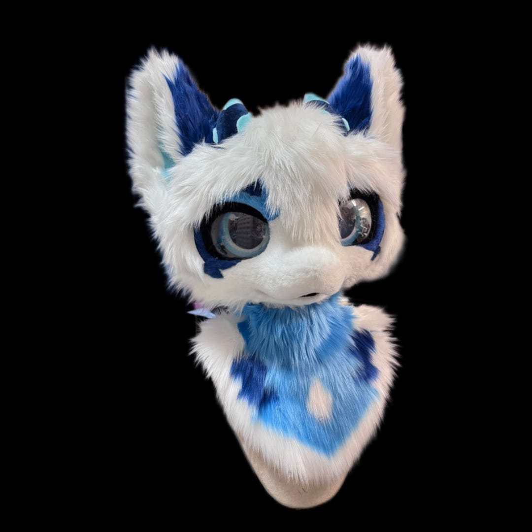 Fursuit Head, Furry Pre-made Fur Head, Furry Cosplay,fantasy Creatures ...
