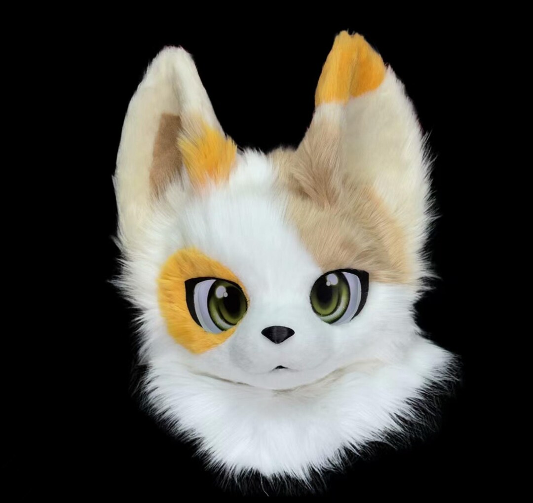 Fursuit Head, Furry Pre-made Fur Head and Claw, Furry Cosplay, cute ...