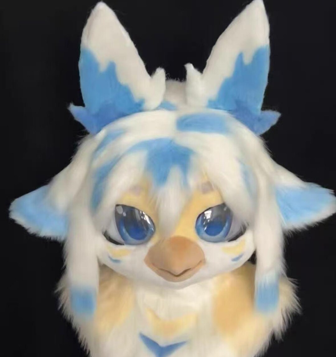 Cute Bird Fursuit Head, Furry Pre-made Fur Head, Bird Furry Cosplay ...