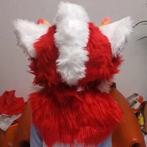 Fursuit Head, Furry Pre-made Fur Head + Claws, Furry Cosplay,fantasy ...