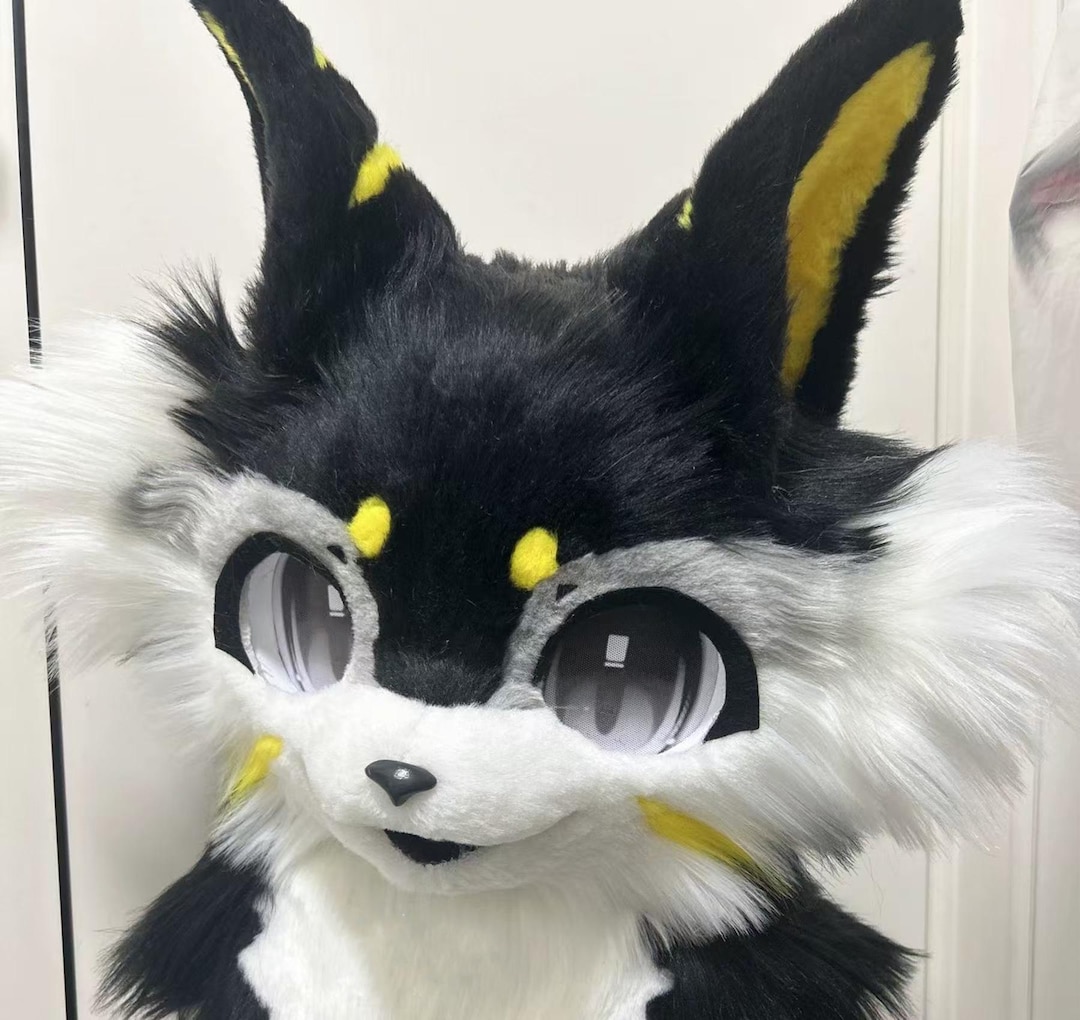 Fursuit Head - Head Only, Furry Head, Furry Cosplay, "black Gold Husky ...