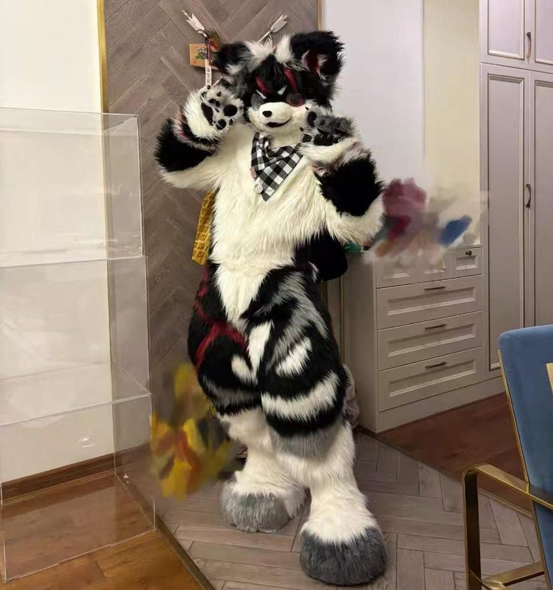 Fursuit Head Full Body, Furrynew Pre-made Fur Head, Furry Cosplay, Full ...