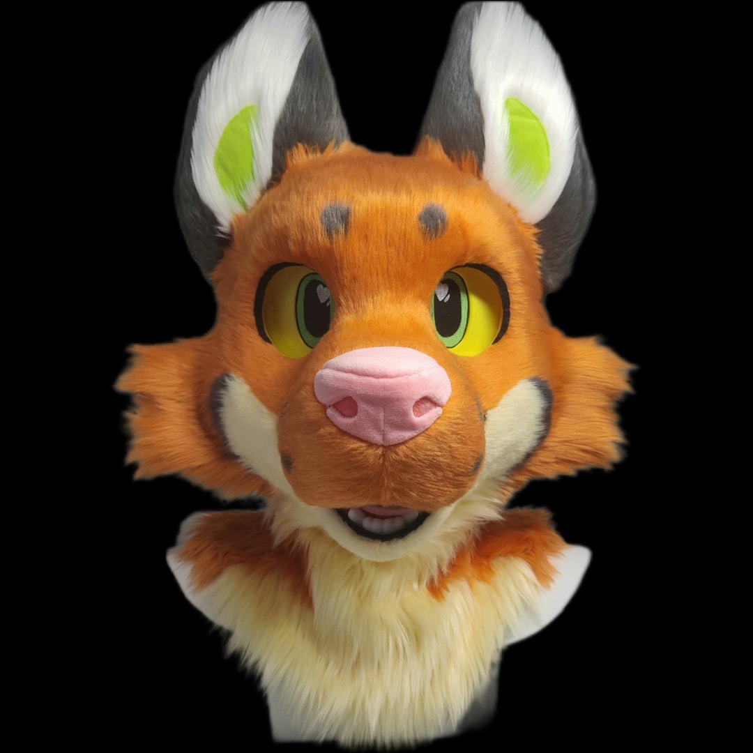 Toony Fox Fursuit Head, Kemono Furry Pre-made Head, Furry Cosplay ...