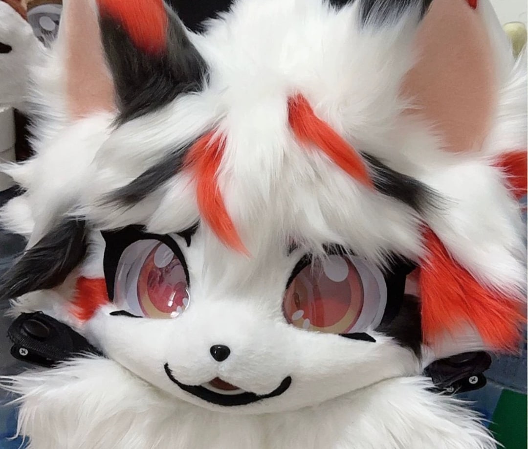 Fursuit Head Head, Furry Cosplay, Fantasy Creatures Fursuit Head, Koi ...